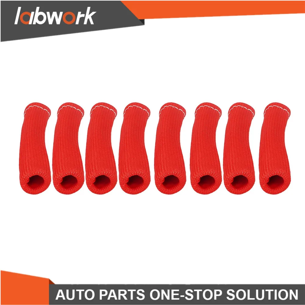 Spark Plug Boots 8pc Red - 1200°F Heat Shield Protectors For SBC, BBC ...