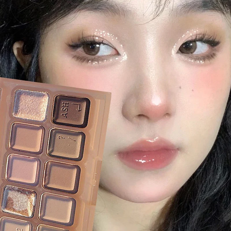 10-Colors-Glitter-Eyeshadow-Pearly-Matte-Earth-Color-Eyeshadow-Palette ...