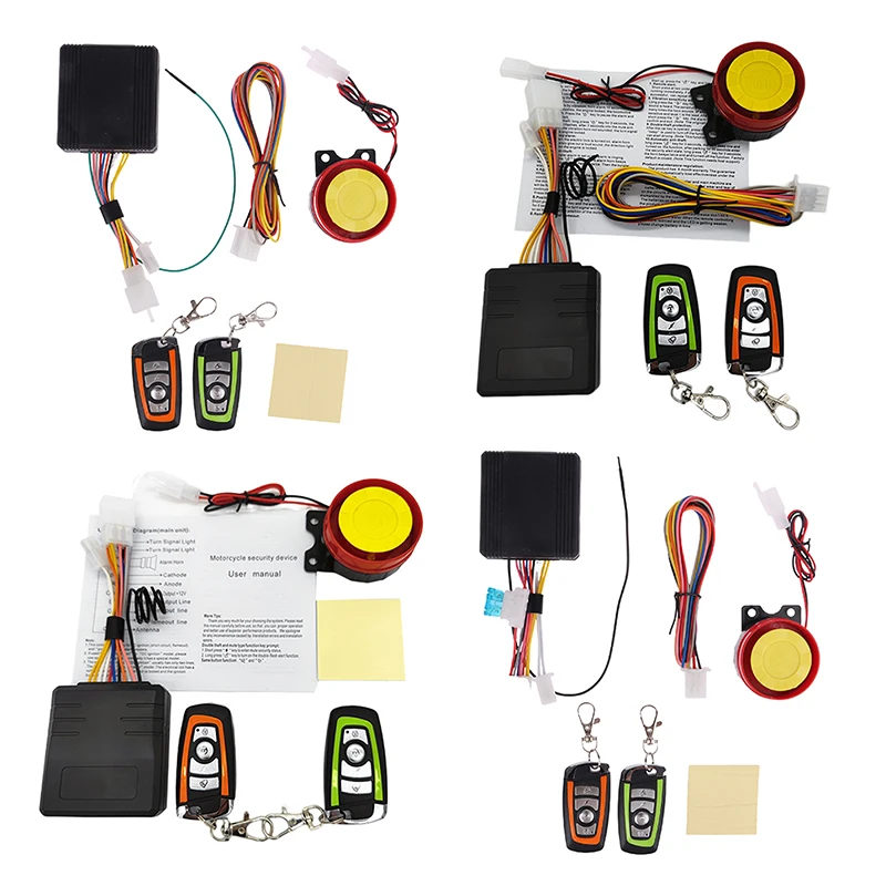 12V-Car-Security-Alarm-System-Motorcycle-Bike-Scooter-Remote-Control ...