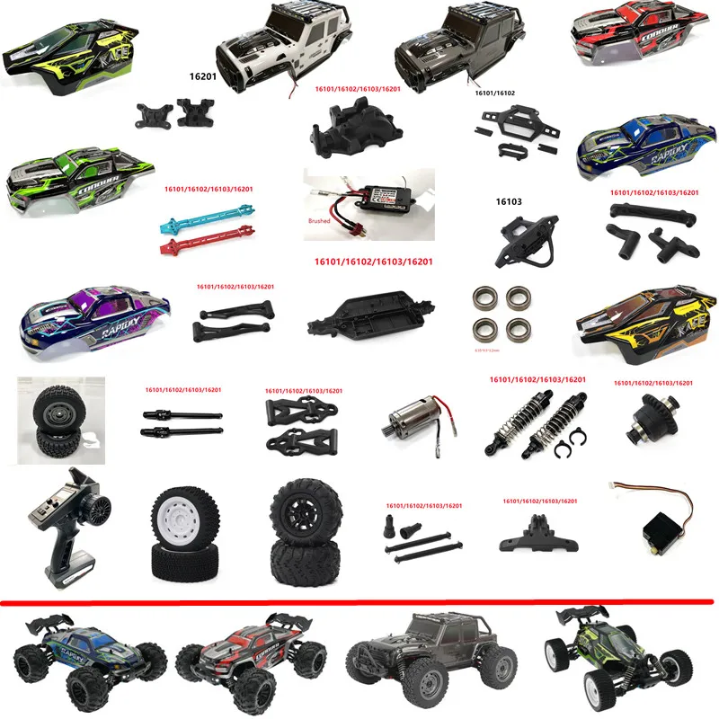 16101-16102-16103-16201-High-Speed-Drift-Monster-RC-Car-Truck-Parts-ESC ...