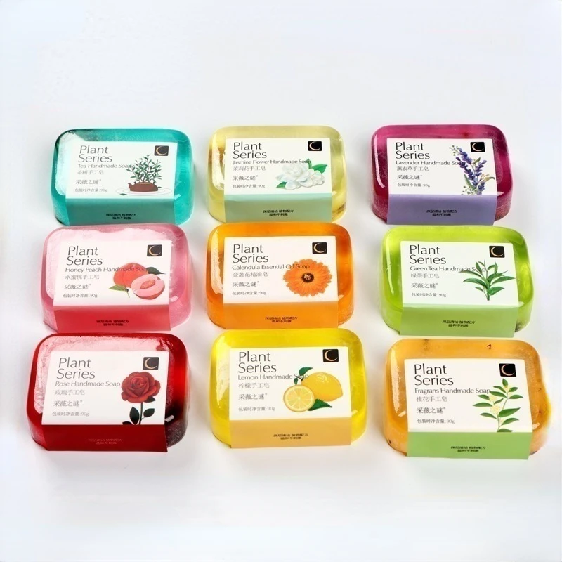 90g-Handmade-Soap-White-Skin-Natural-Soaps-Bath-Fruit-Essential-Oil ...