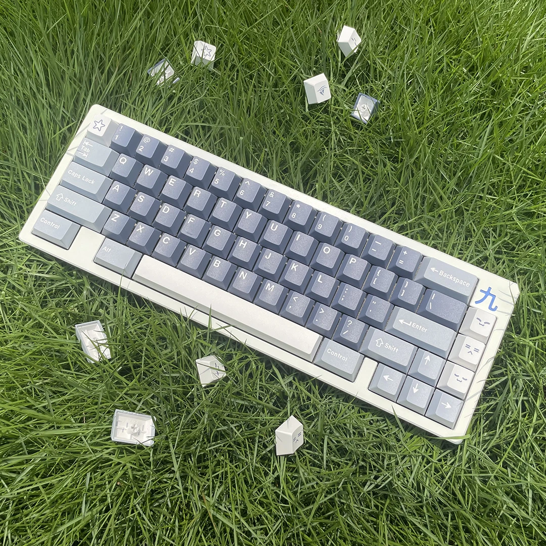 Blue-173-Keys-GMK-Keycap-Clone-8008-Rome-Cherry-Profile-MX-Double-Shot ...