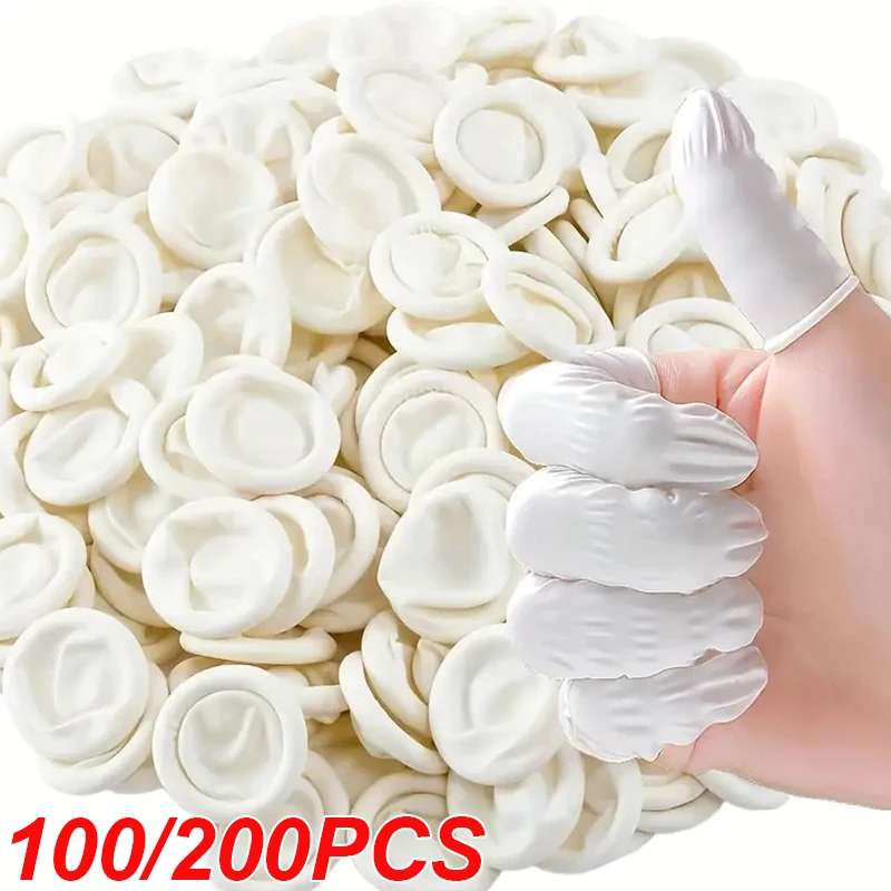 Natural-Latex-Disposable-Finger-Covers-Non-slip-Anti-static-Thumb ...