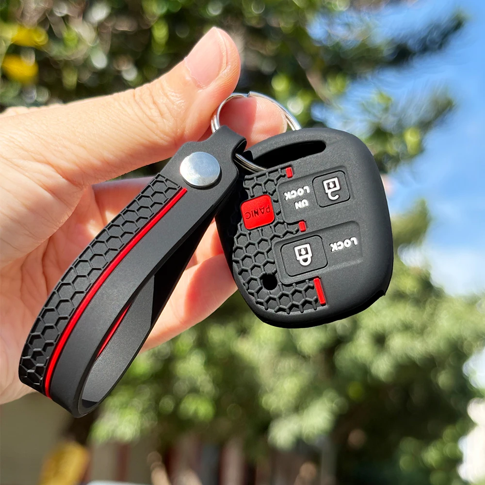 Chaveiro fob caso para toyota avensis t25 yaris previa camry 30 corolla ...
