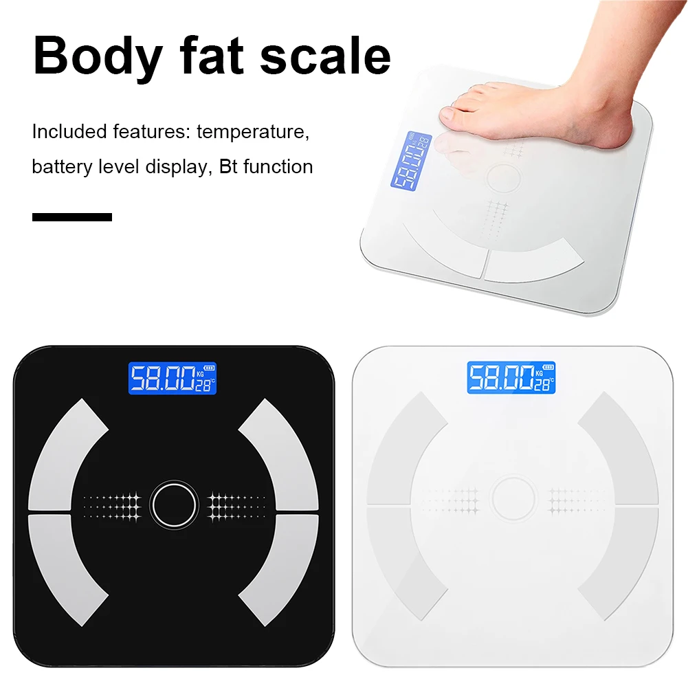Weight-Scale-Bluetooth-Compatible-Auto-Recognition-Smart-Body-Fat-Scale ...