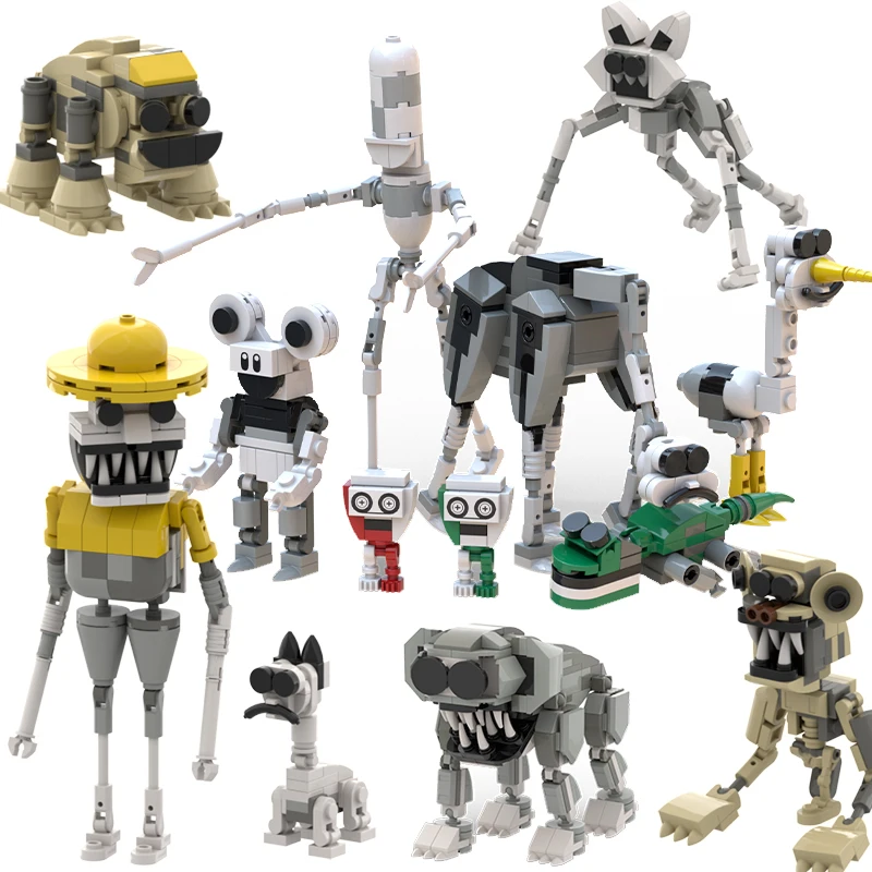 MOC-Zoonomaly-Game-Building-Blocks-Monster-Brick-Anime-Cat-Elephant ...