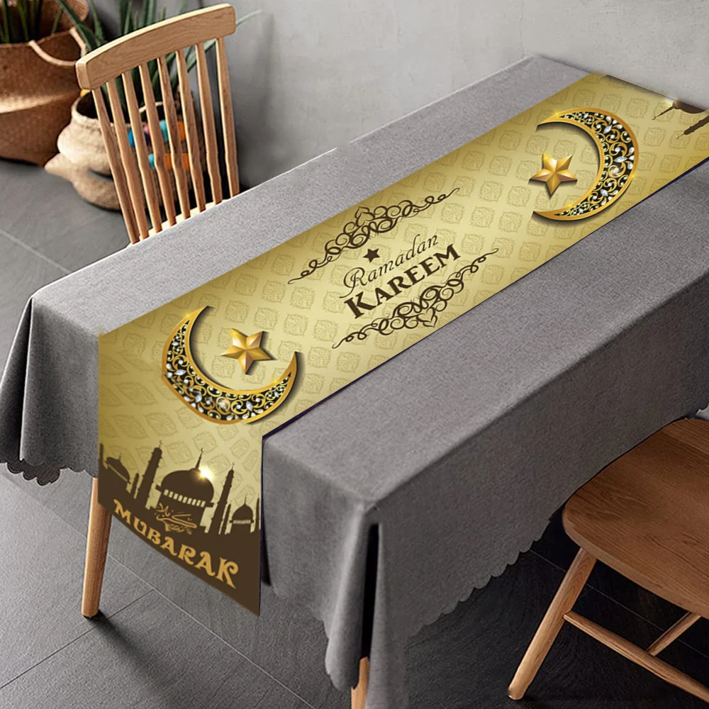 35X180Cm-Ramadan-Kareem-Table-Runner-Ramadan-Tablecloth-for-Eid-Dinner ...