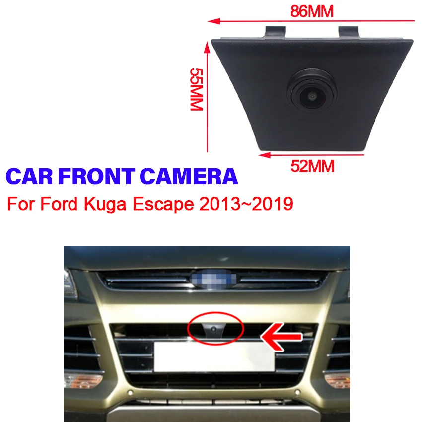 Car Front View Camera HD Fisheye Waterproof Parking LOGO Camera Night ...