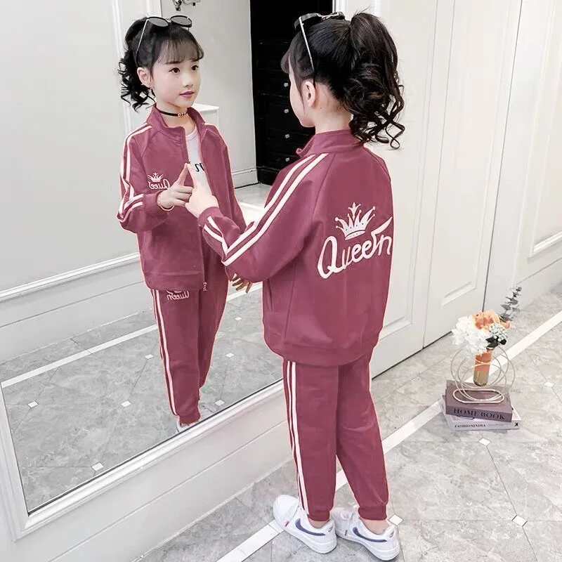 Spring-Girls-Clothing-Sets-Children-Sweatshirt-Coats-Pants-Tracksuit ...