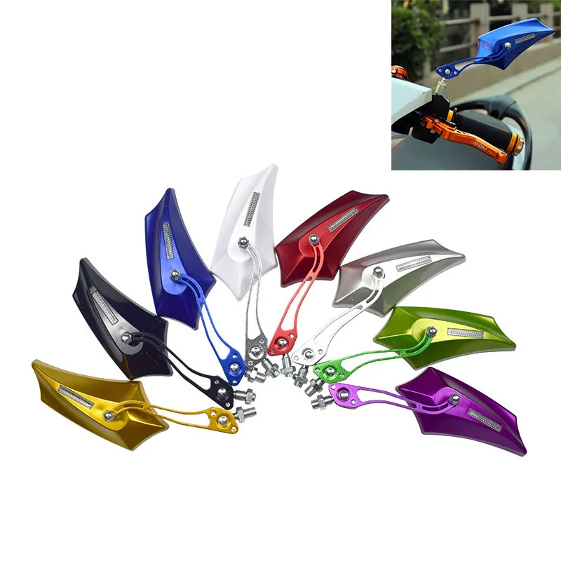 Universal-8mm-10mm-Motorcycle-Rear-View-Moped-Handlebar-Scooter-Side ...