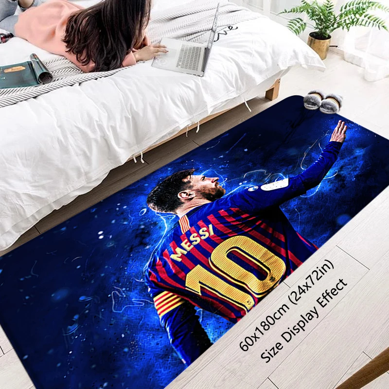 Eingang-Fu-matte-Messi-rutsch-feste-Schlafzimmer-Fu-ball-matte-Flur ...