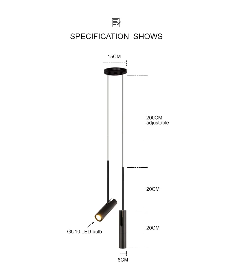 Подвесная люстра OKUDO черная алюминиевая | AliExpress
