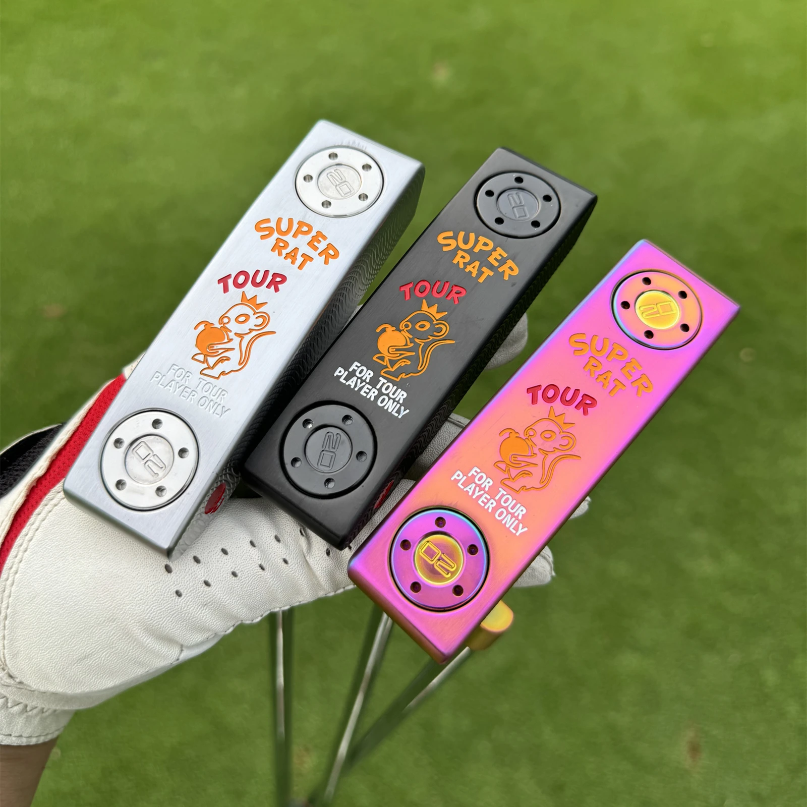 Super-Rat-Golf-Putter-304-Steel-Black-Rainbow-Silvery-34-35in-With ...