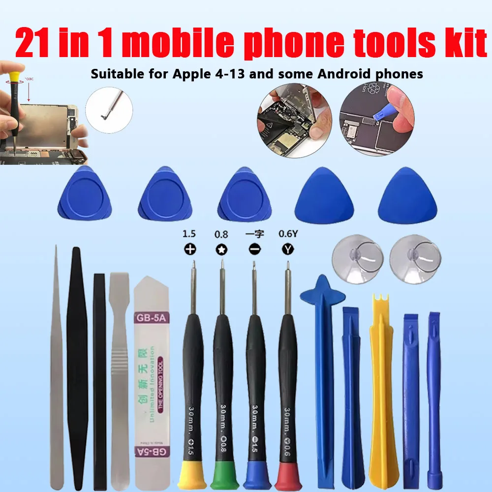 21-in-1-Mobile-Phone-Repair-Tools-Kit-For-Apple-Android-Samsung-Set ...