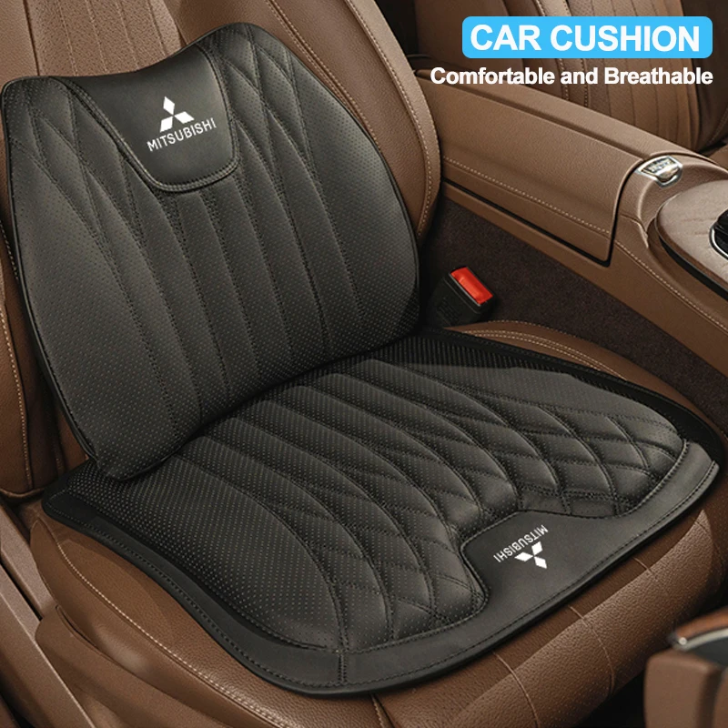 Leather-Car-Seat-Cushion-Lumbar-Support-Auto-Interiors-For-Mitsubishi ...