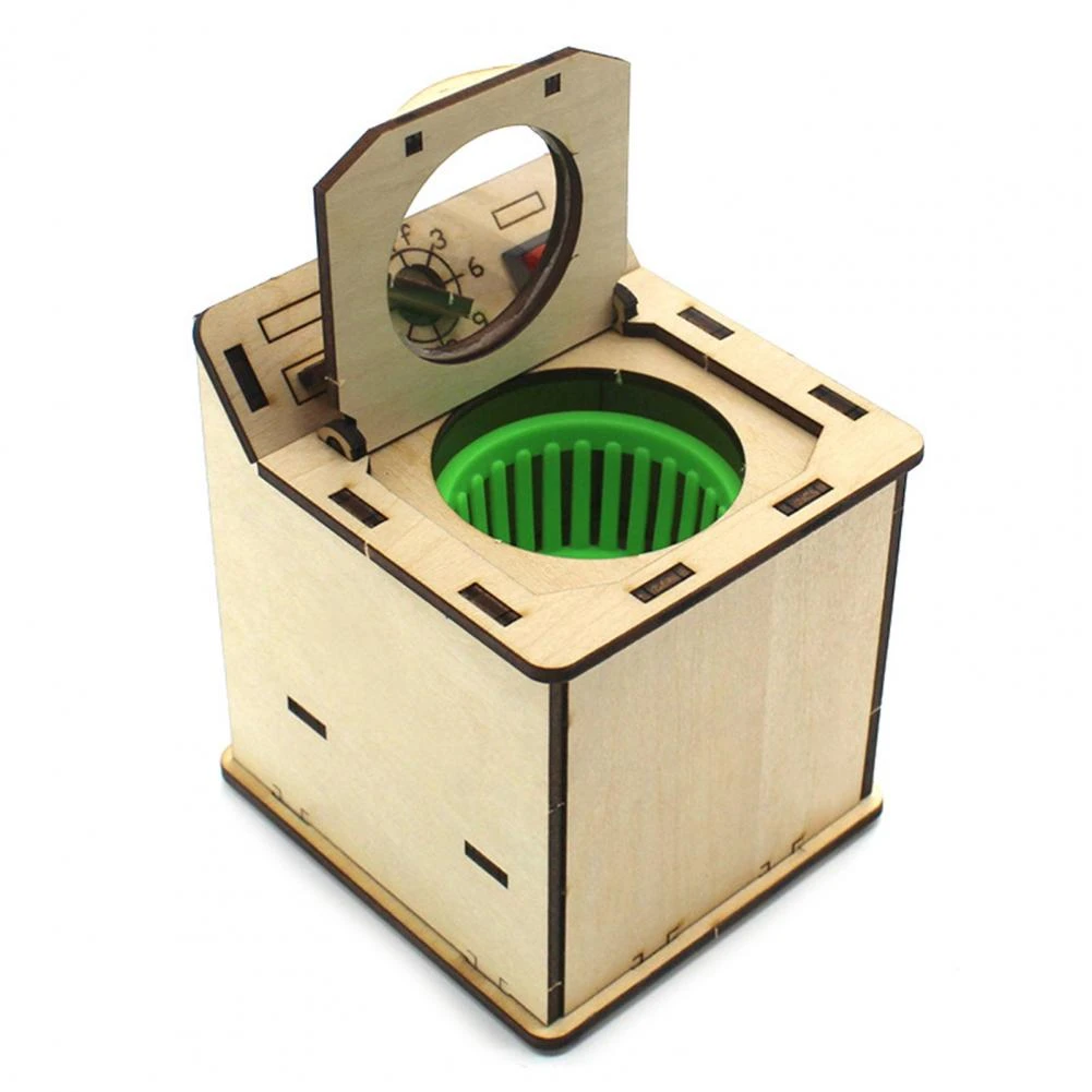 Functional Washing Machine Toy Pull out Battery Box DIY Technology ...