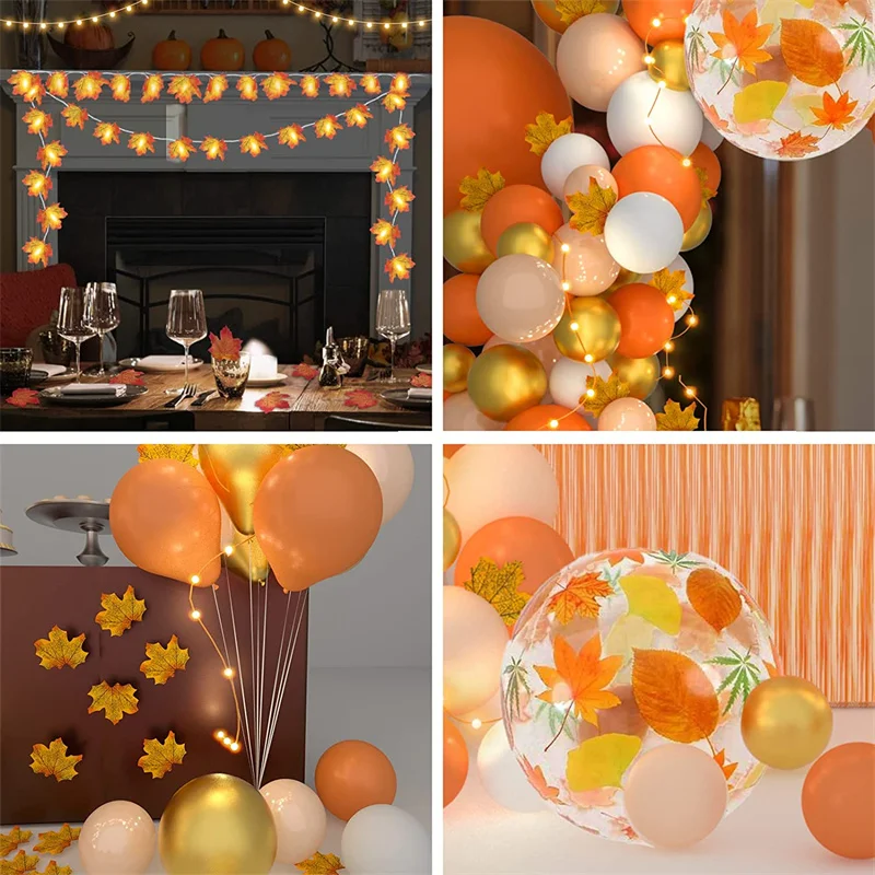 Orange Balloon With String