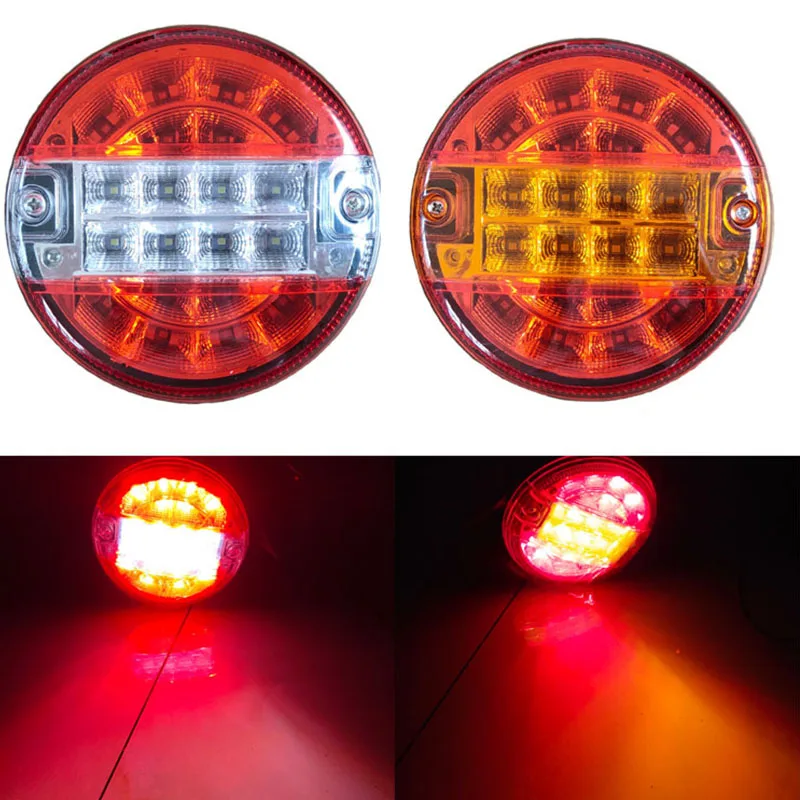 2pcs 24v Universal 20led Car Tail Trailer Lights Truck Caravan ...