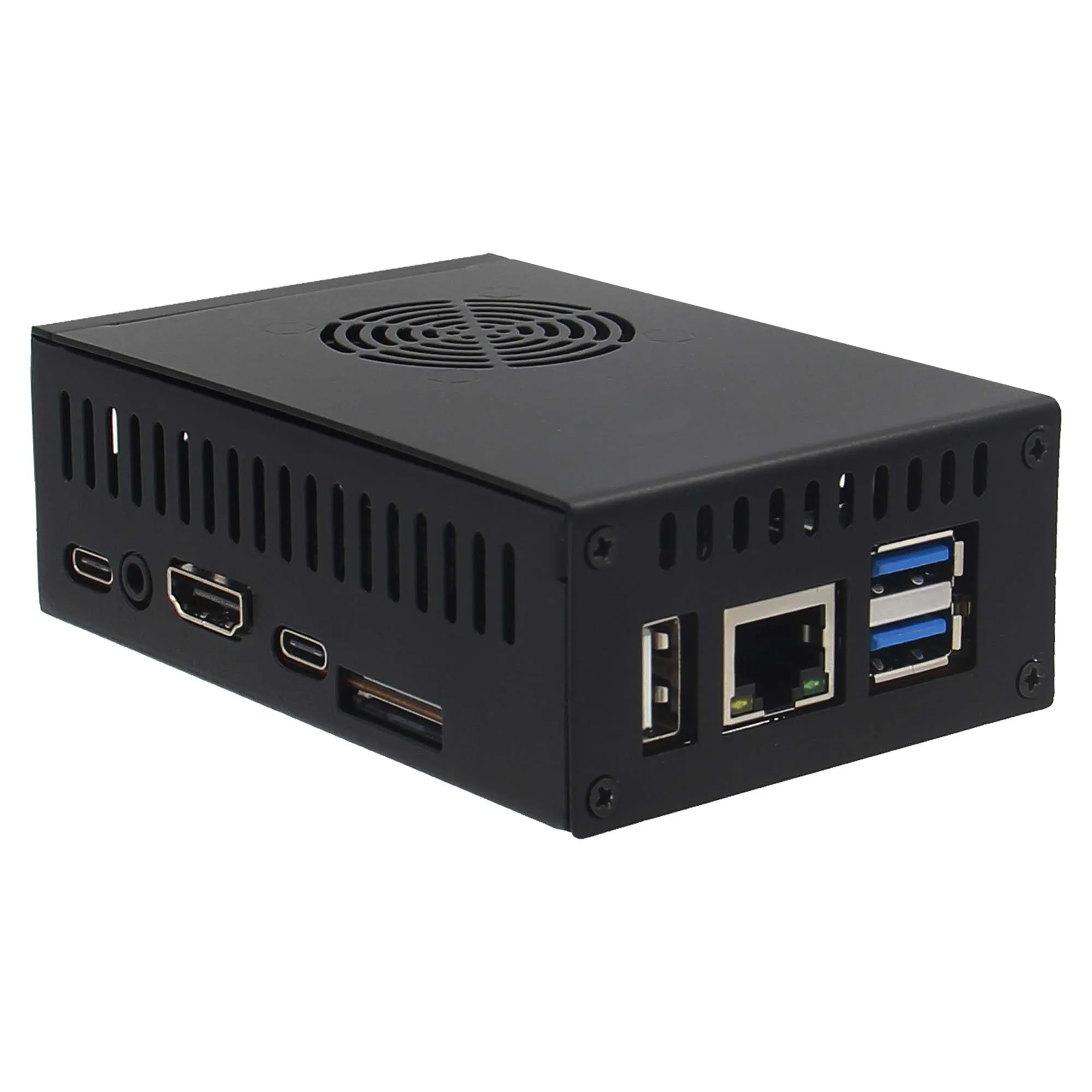 Orange-Pi-5-Case-Metal-Case-with-Cooling-Fan-Aluminum-Heatsinks-for ...
