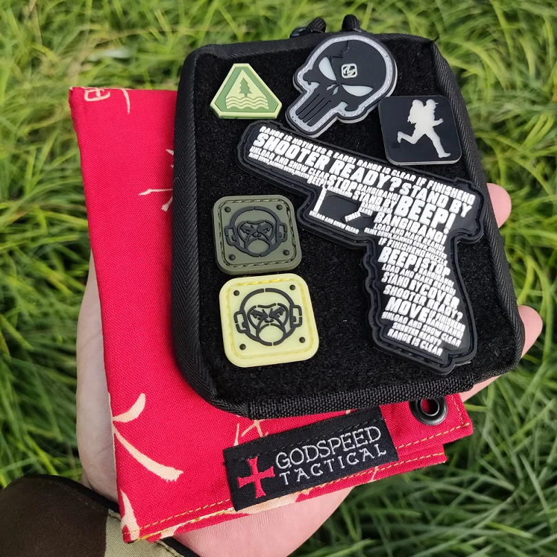 IDPA Password PVC Patches Shooter Ready Tactical Badges Stand By Beep ...