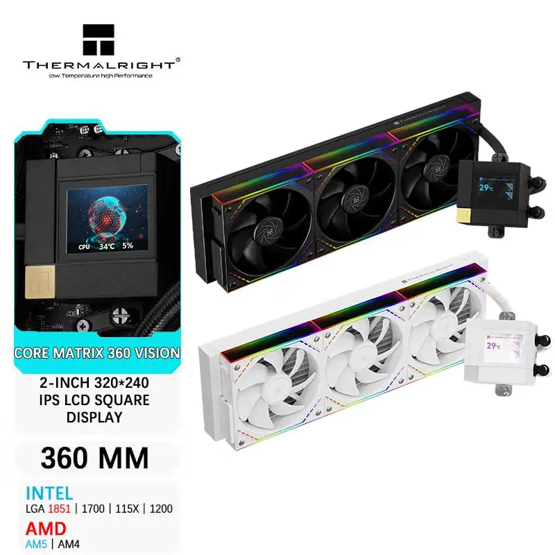 Thermalright CORE MATRIX 360 VISION 360MM All-in-one CPU Liquid Cooler ...