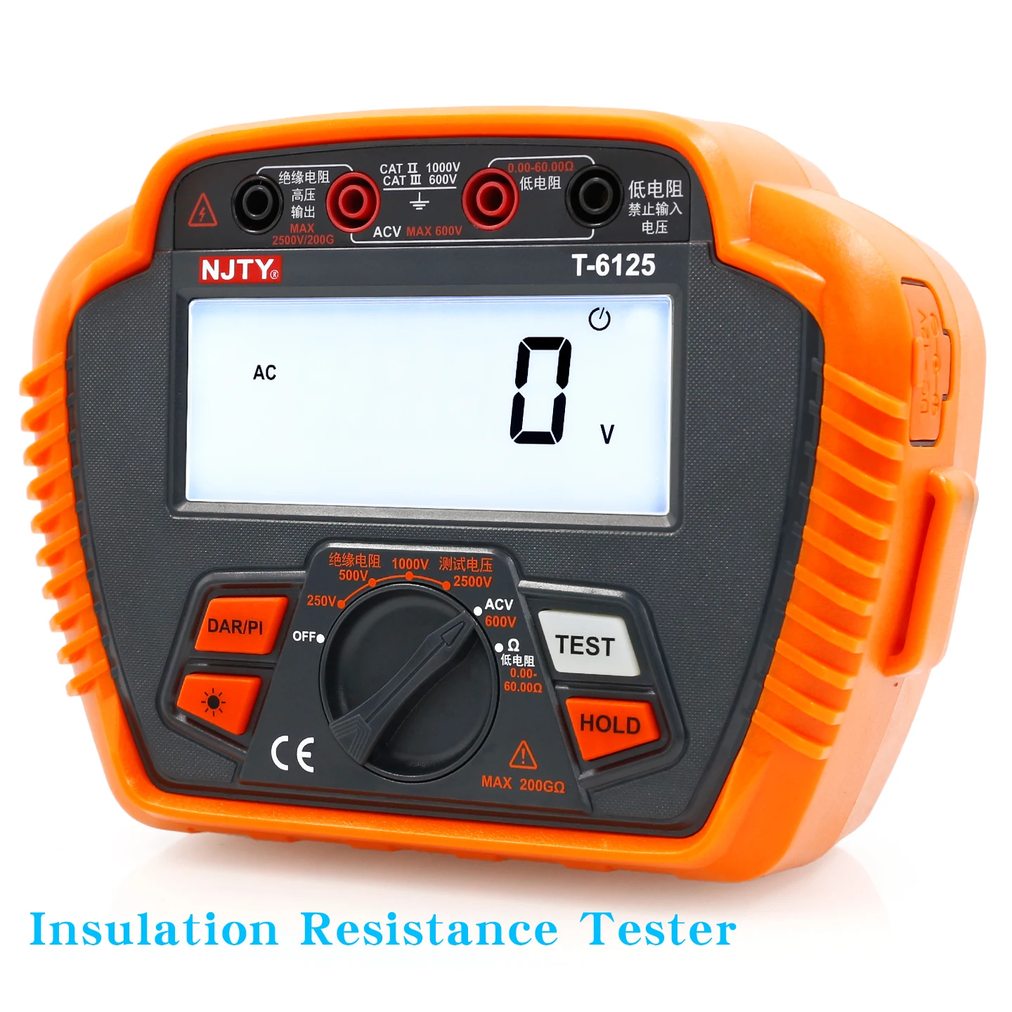 nsulation Resistance Tester T6125 High-Precision Digital Megaohmmeter ...