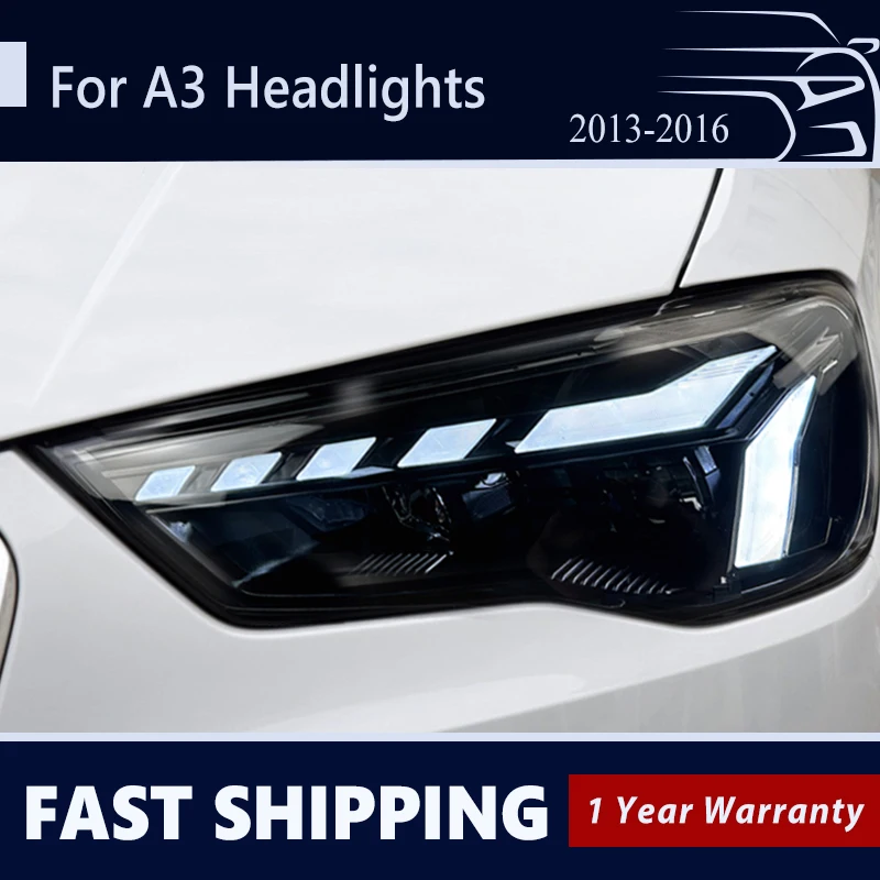 Car Lights For Audi A3 8V Sedan Sportback 2013-2016 S3 Headlight ...