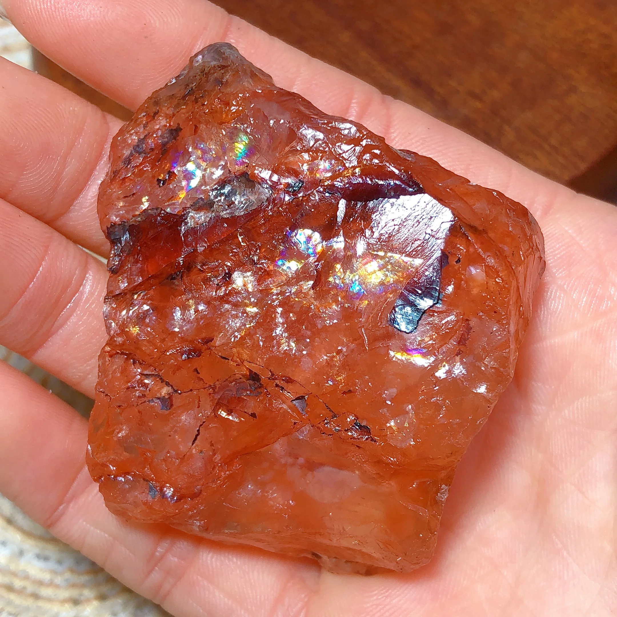 Natural-Crystal-Fire-Quartz-Rainbow-Raw-Stone-Specimen-High-Quality ...