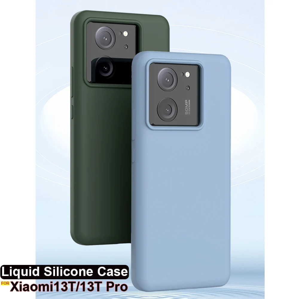 For-Xiaomi-13T-Pro-Case-Offical-Liquid-Silicone-Case-Baby-Skin-Touch ...