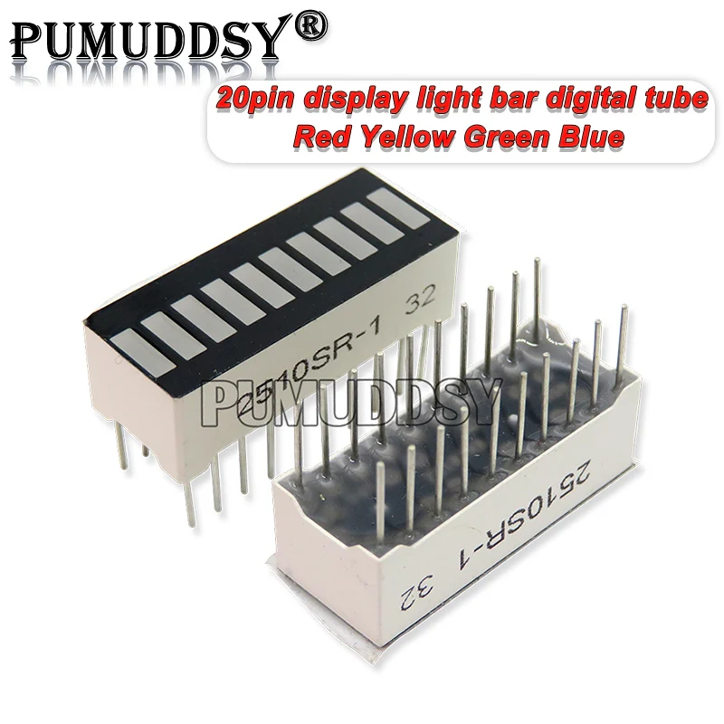 10 Segment Digital Led Bar Graph Display Ultra Bright Red Yellow Green ...