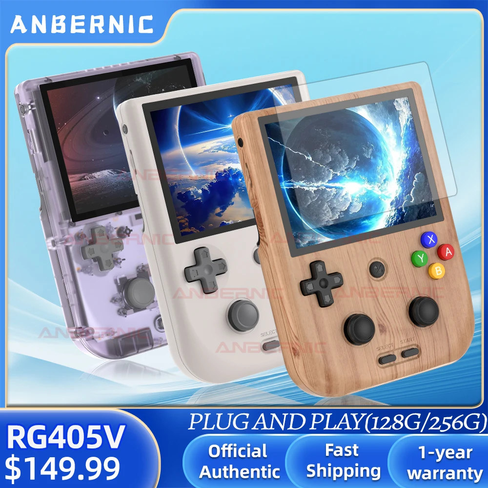 ANBERNIC RG405V Handheld Game Console 4’’ IPS Touch Screen Android 12 ...