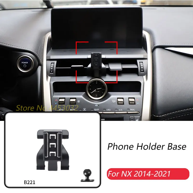 Car-Phone-Holder-Base-Special-Mounts-For-Lexus-NX-2014-2021-Fixed-Air ...