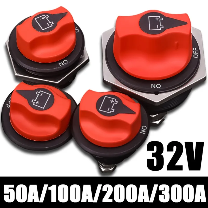 Car-Battery-Switch-DC-50A-100A-200A-300A-Disconnecter-Power-Isolator ...