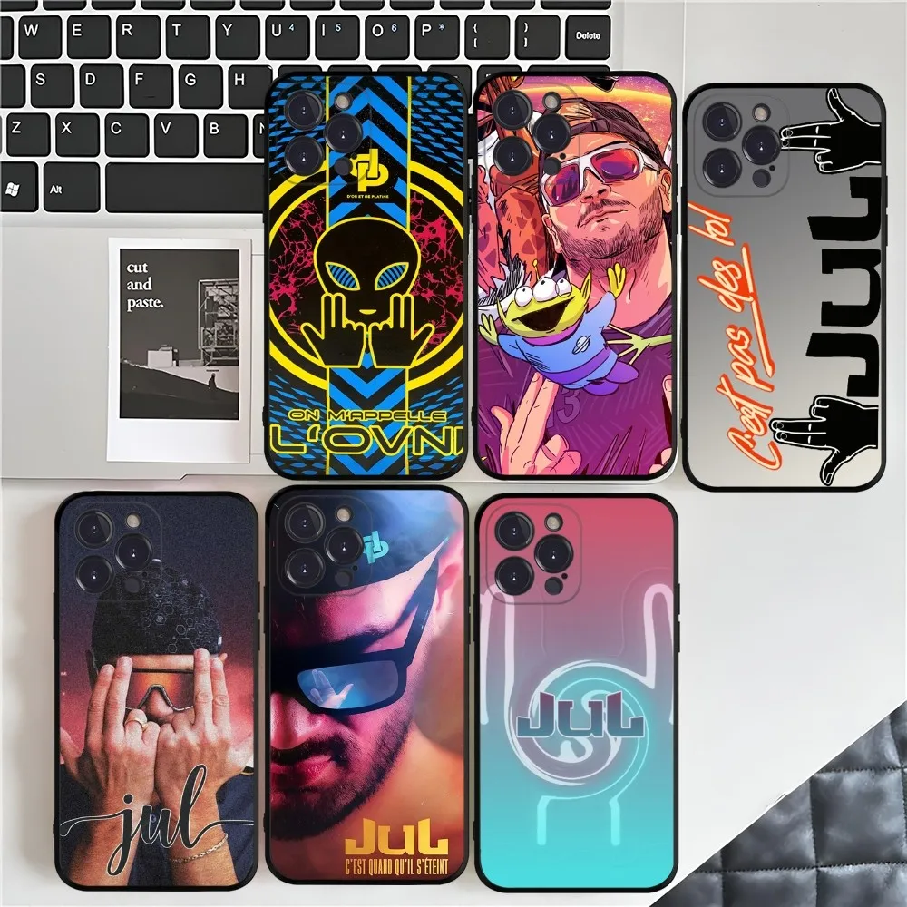 Rapper JuL C'est Pas Des Lol Phone Case for iPhone 15 8 7 6 6S Plus X ...