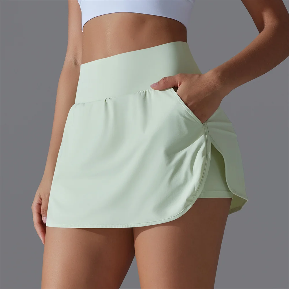 S-XL-Slim-Yoga-Shorts-Pocket-Short-Skirts-Ultra-Short-Mini-Skirts-Gym ...