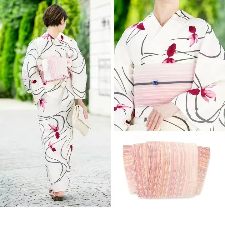 Wide-Striped-Obi-Belt-Japanese-Kimono-Traditional-Dress-Belt-Harajuku ...
