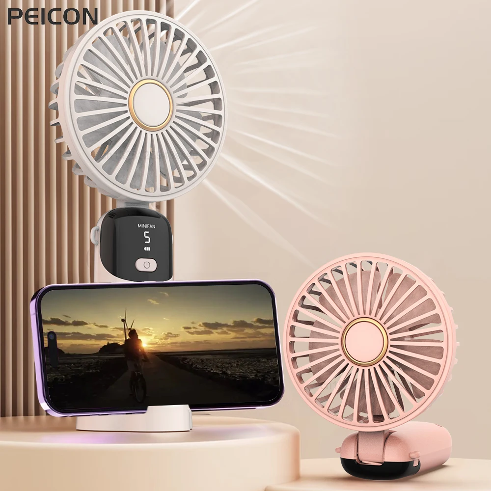 Portable-Mini-Fan-Handheld-Mini-Fan-Foldable-Neck-Hanging-Fans-5-Speed ...