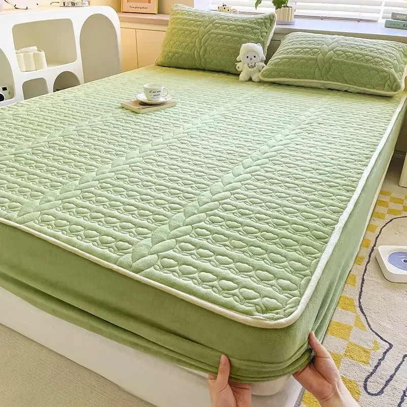 Super-Thick-Milk-Velvet-Mattress-Cover-All-inclusive-Fluffy-Quilted ...