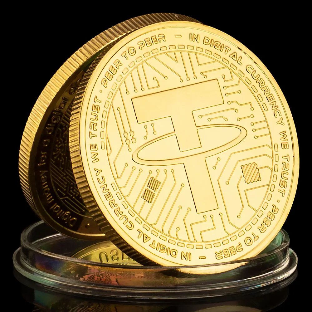 Tether-USD-Collectible-Gold-Plated-Crypto-Coin-Souvenir-Gift ...