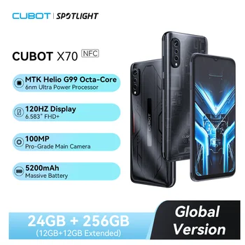 Global Version Cubot X70, Smartphone Android 13, Helio G99, 24GB+256GB ...