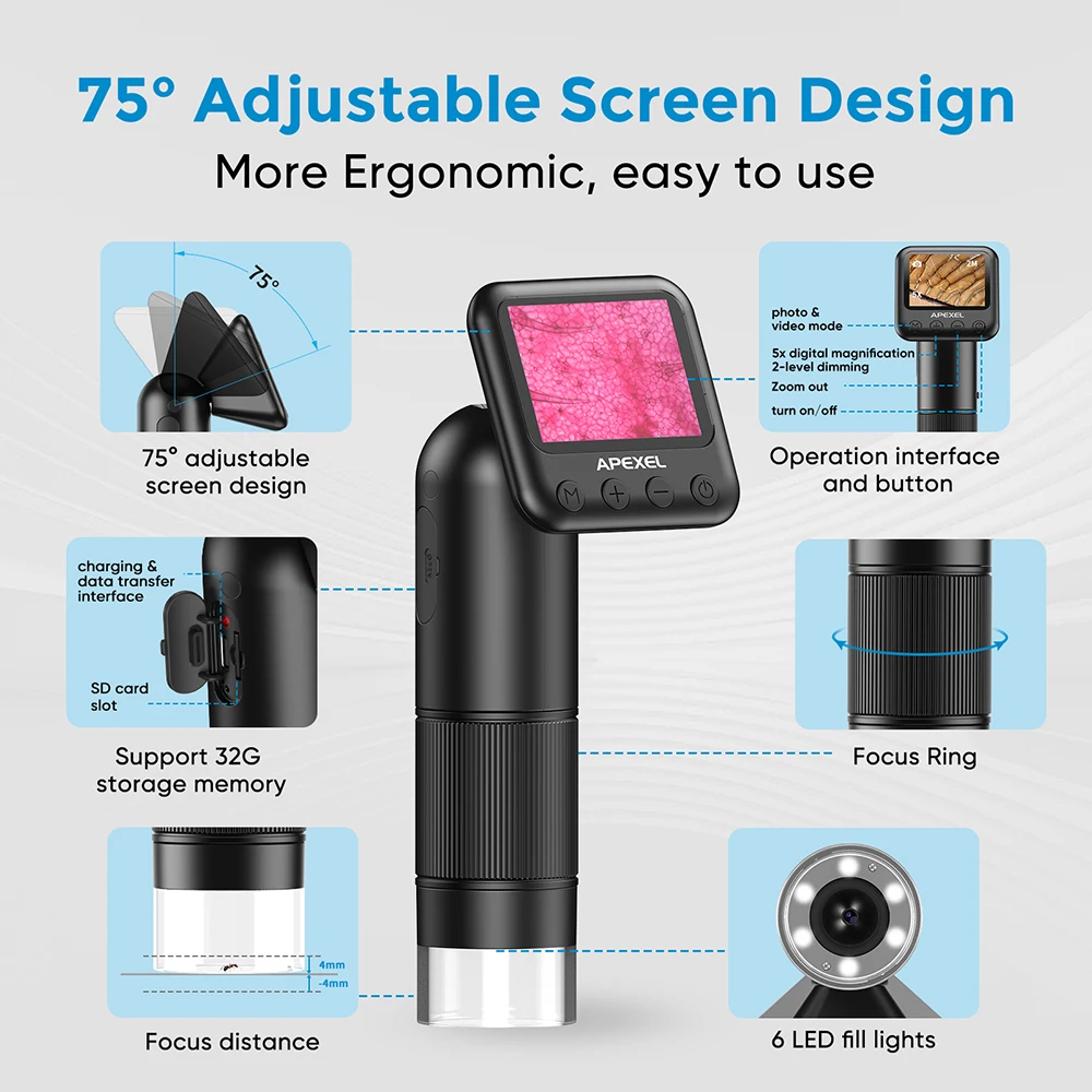 Hair Follicle Microscope 400x