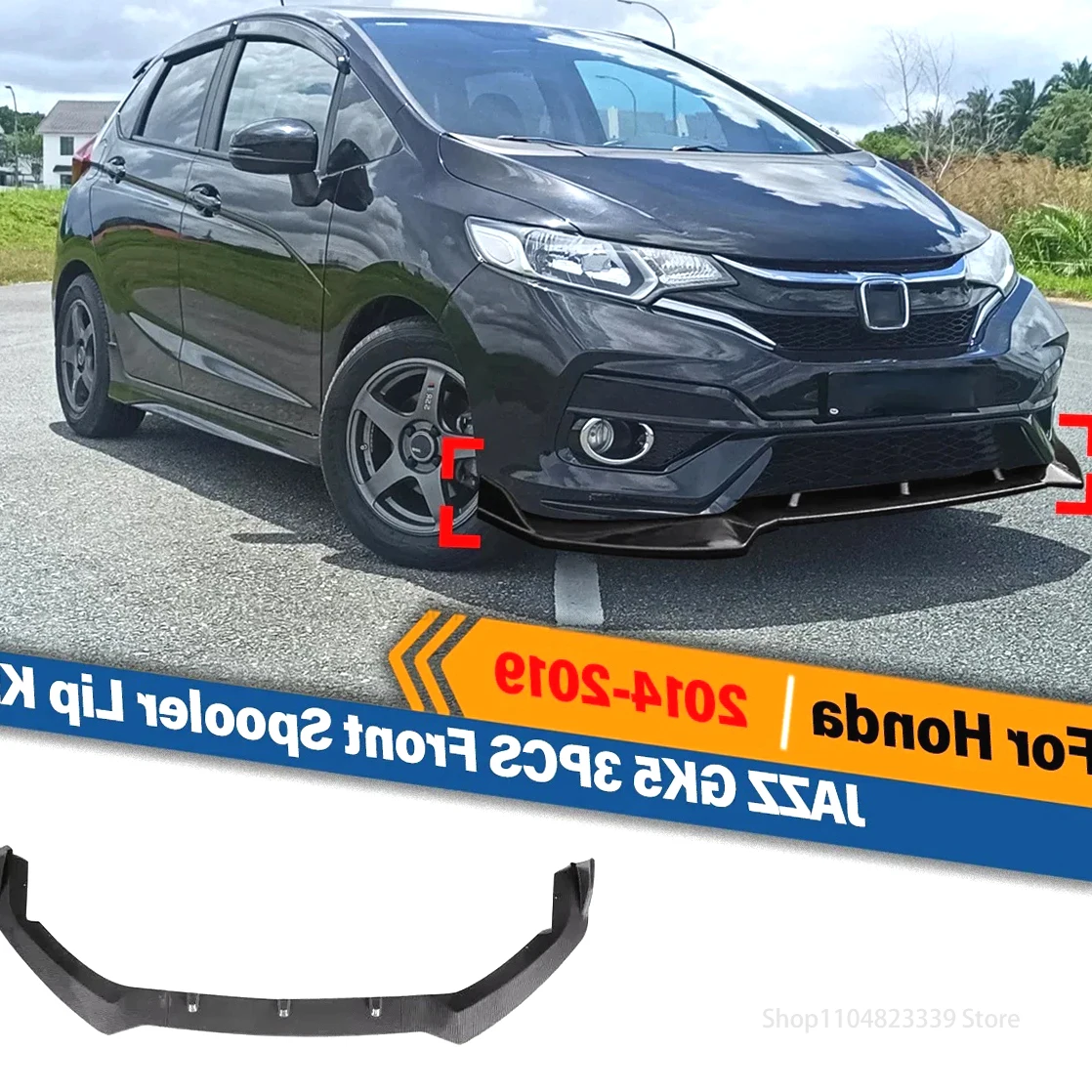 For Honda Fit Jazz 2014 2015 2016 2017 2018 2019 2020 BodyKits Exterior ...