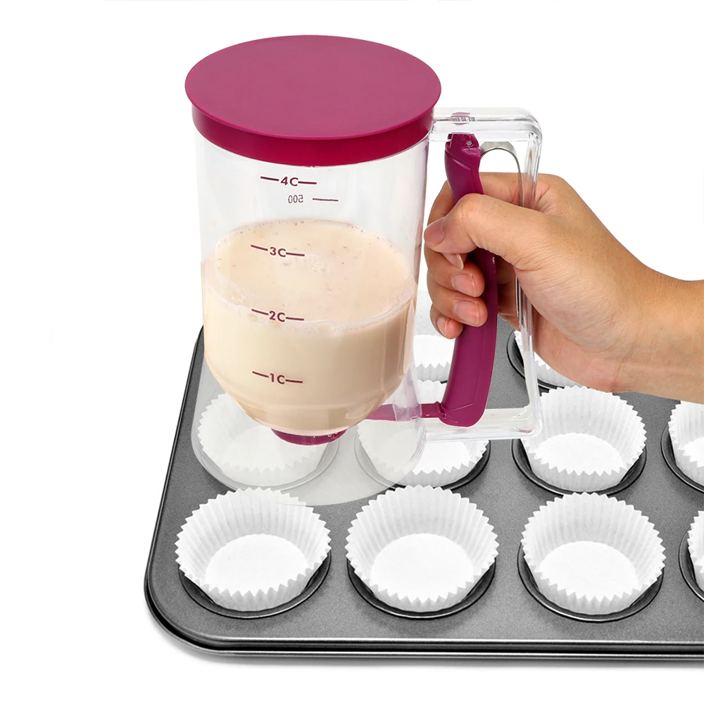 900ML-Cake-Dough-Batter-Dispenser-Baking-Tool-Cupcake-Funnel-Batter ...