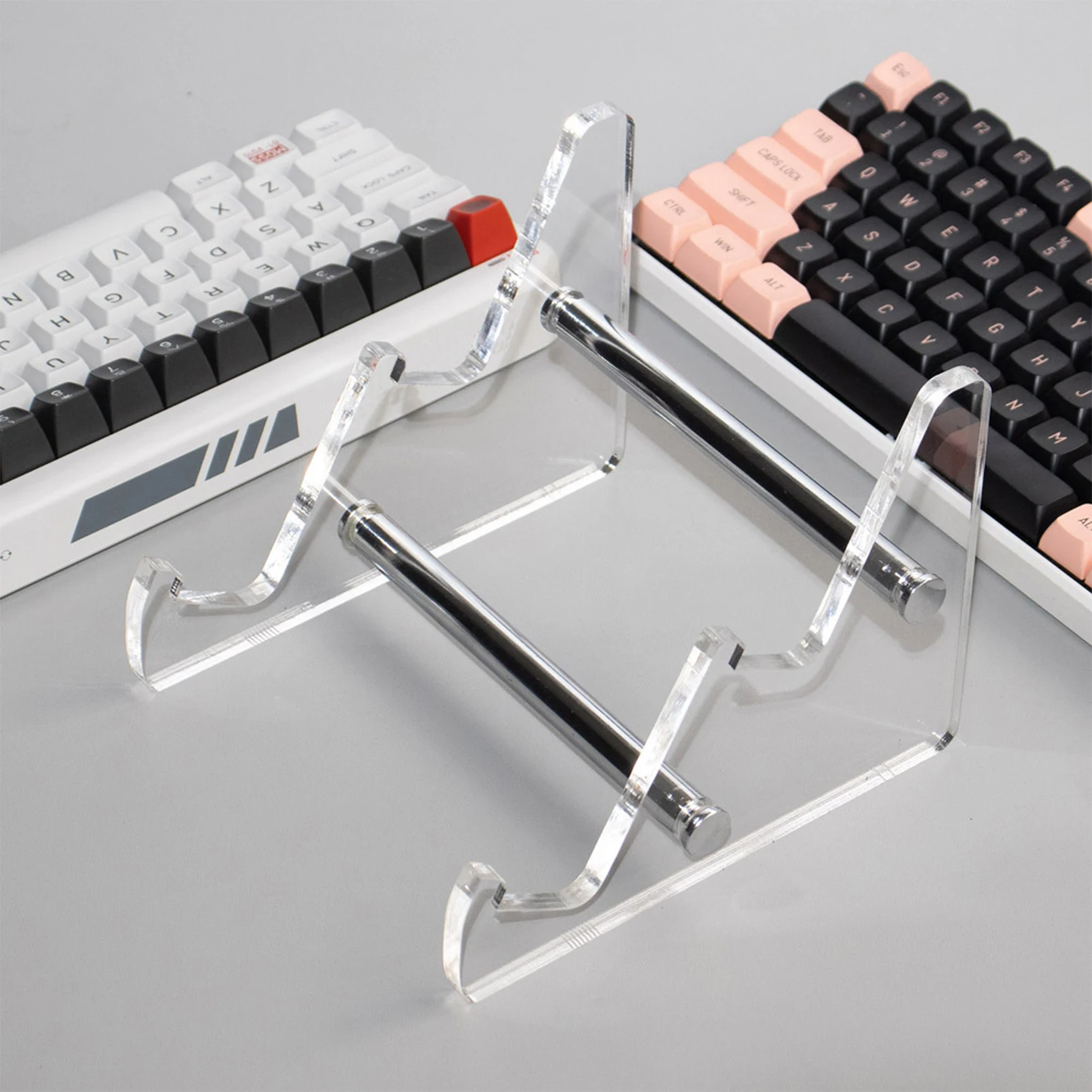 3 Tiers Display Keyboard Holder Transparent Acrylic Keyboard Stand For 