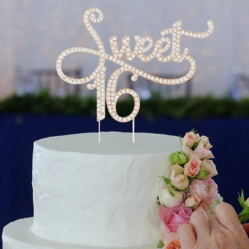 Sweet 16 Cake Toppers