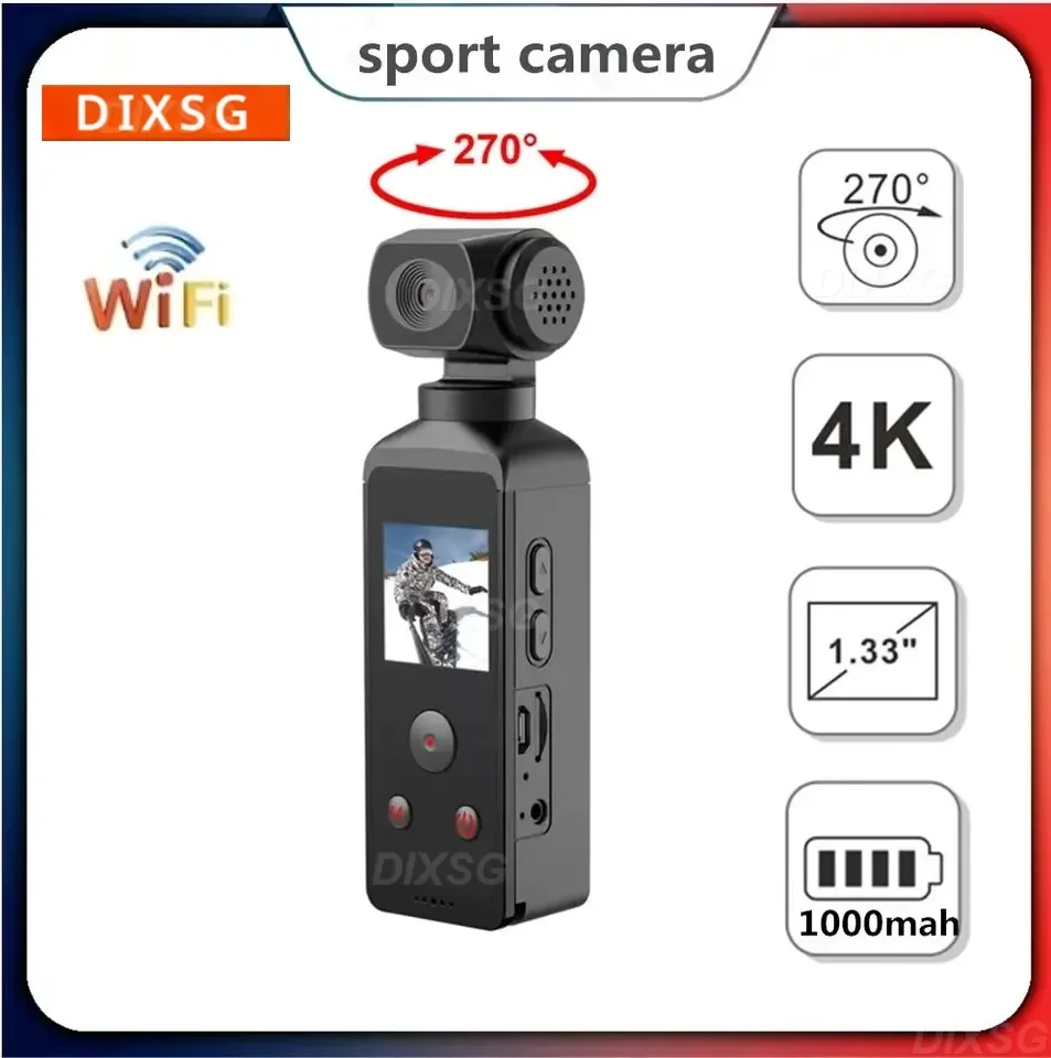 New-4K-1080P-Pocket-Camcorder-HD-Cam-1-3-LCD-Screen-270-Rotatable-Wifi ...