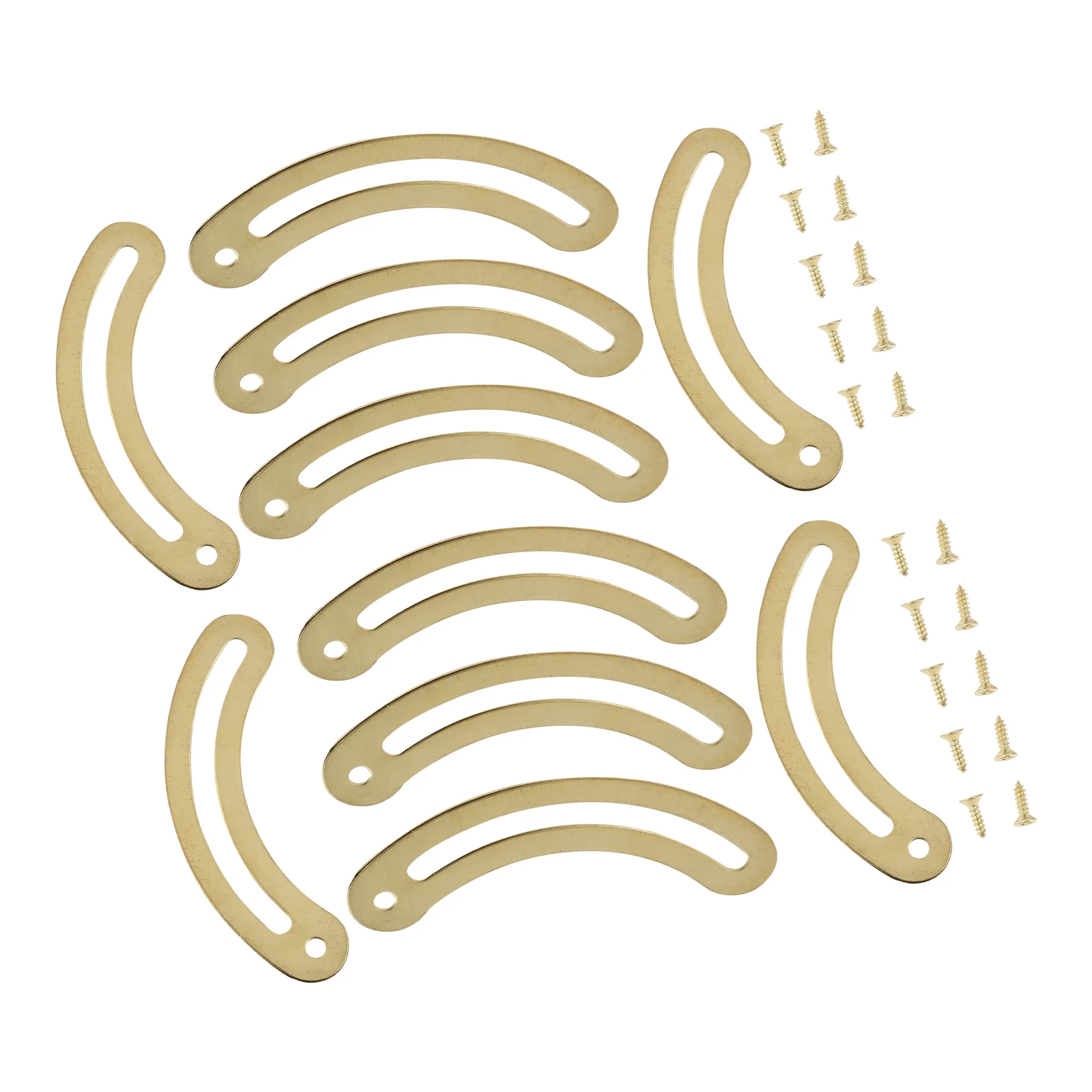 10Pcs-Recurved-Hinges-Gold-Iron-Lid-Support-Hinges-for-Furniture-Door ...