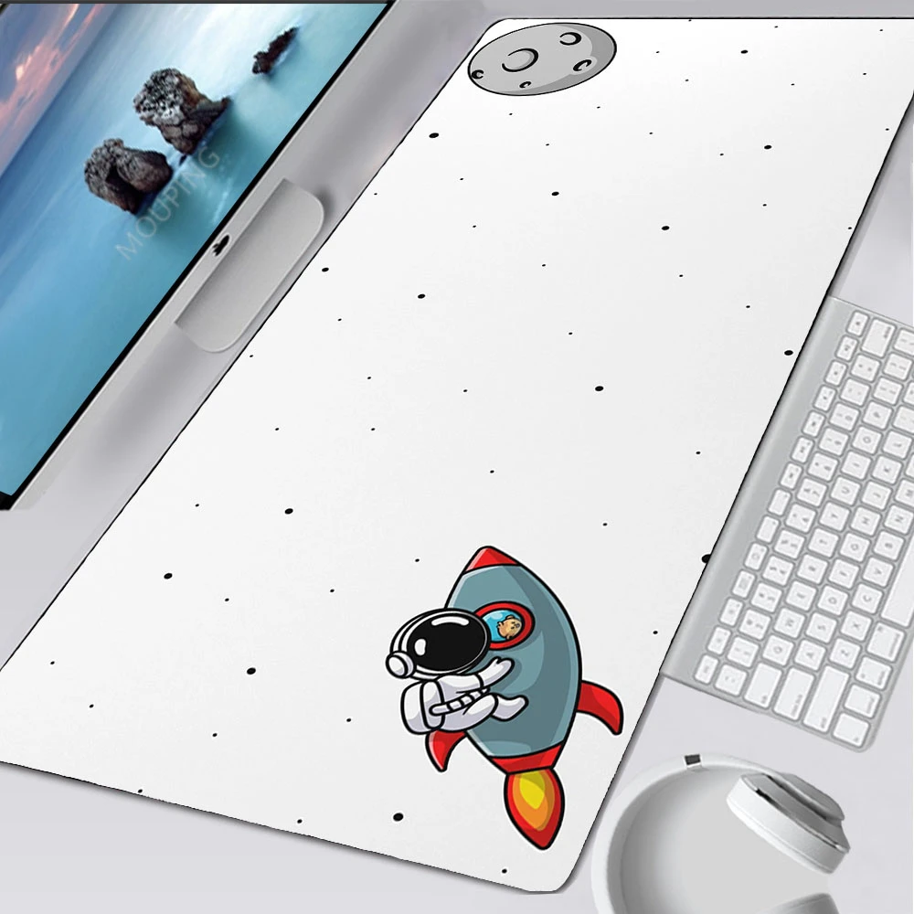 Lua deskmat branco xxl grande mouse tapete de teclado de jogos anime ...