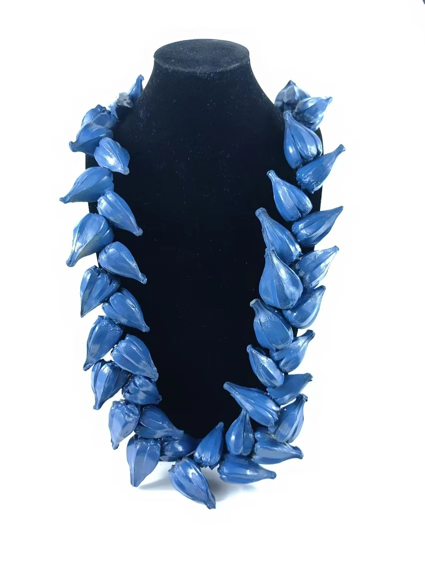 New-Natural-Blue-Ula-Fala-Necklace-Formal-Occasions-Blue-Necklace-100cm ...