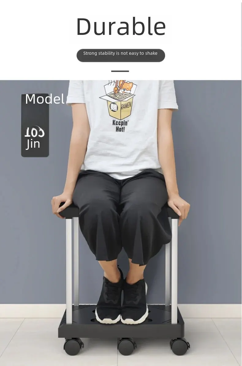 70mm Thickened Plastic Computer Case Holder Portable Universal Rolling ...